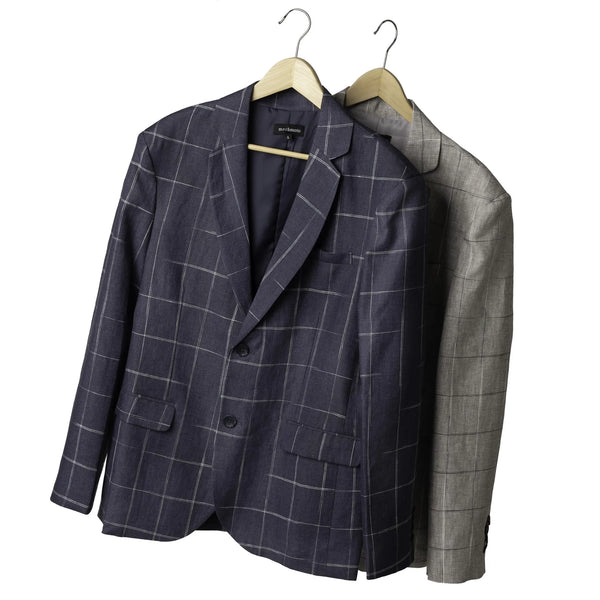 LUXURY LINEN CHECK JACKET - Rustik Cove